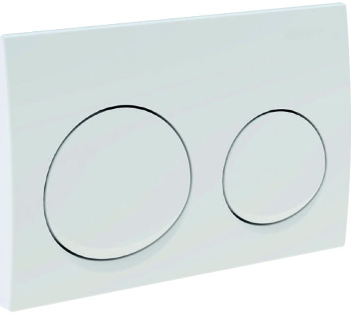 Geberit Alpha 10 Kumanda Kapağı Çift Basmalı Mat Krom